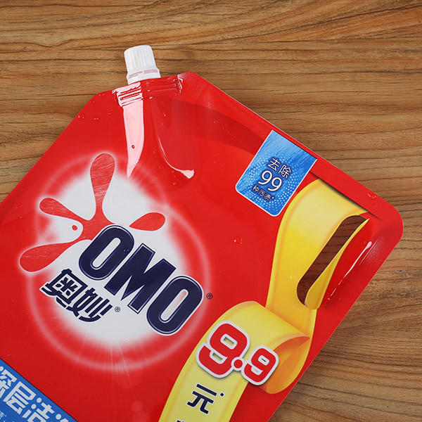 Quality Squeeze 60mic Laminated Stand Up Pouch Juice Plastic Drink Packaging For Jam for sale