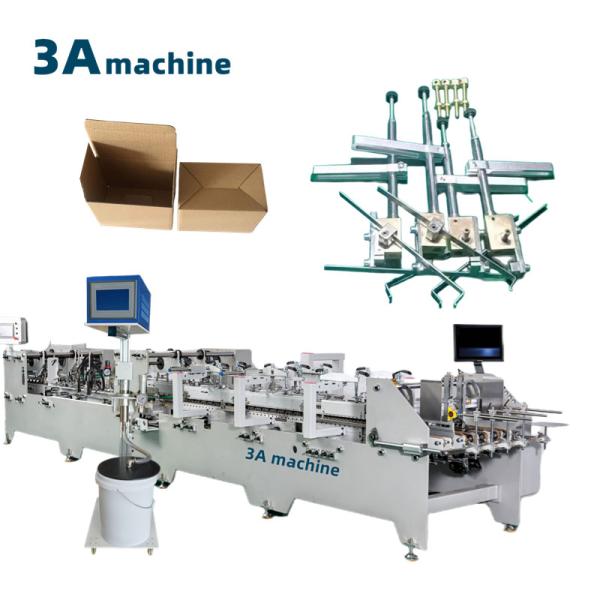 Quality CQT 900YG-2 Pre-Folded Bottom Lock 4 6 Corner Automatic Folder Gluer Machine for for sale