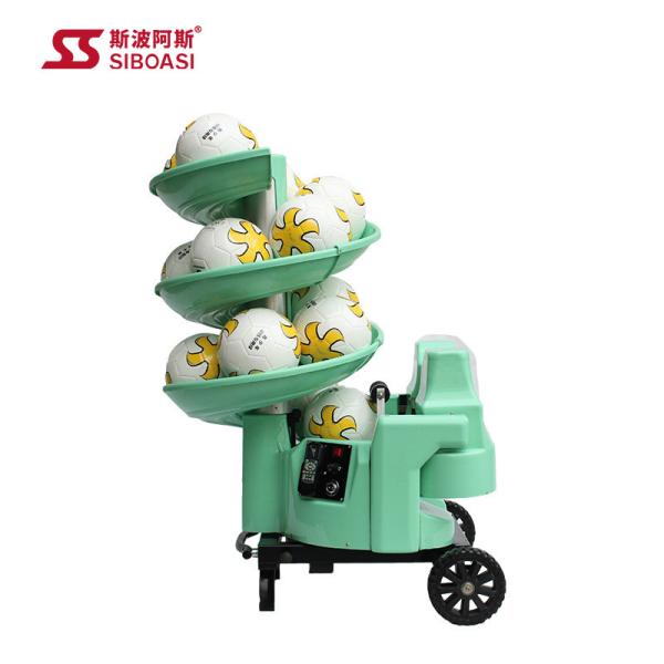 Quality 150W Customized Football Throwing Machine , Soccer Ball Throwing Machine Full for sale