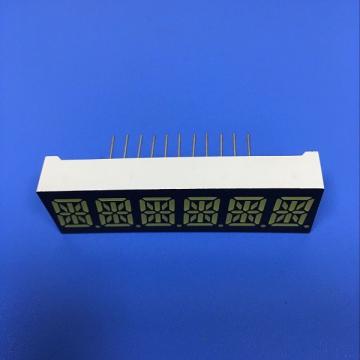 Quality Ultra white 10mm Six digit 14 segment led display common anode for Instrument for sale