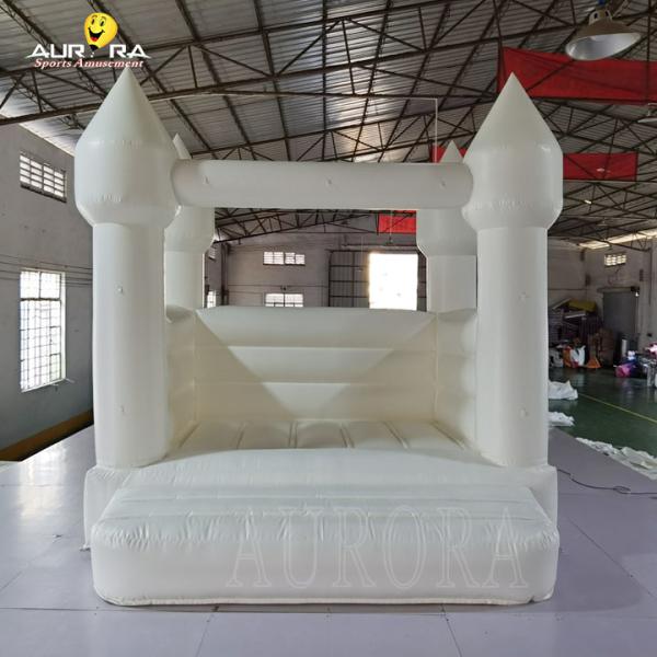 Quality Commercial Inflatable Bouncy Castle PVC Inflatable White Bounce House for sale