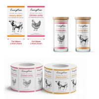 Quality Custom Printed Waterproof Packing Label Hearty Bites' and Chicken Jerky Label for sale