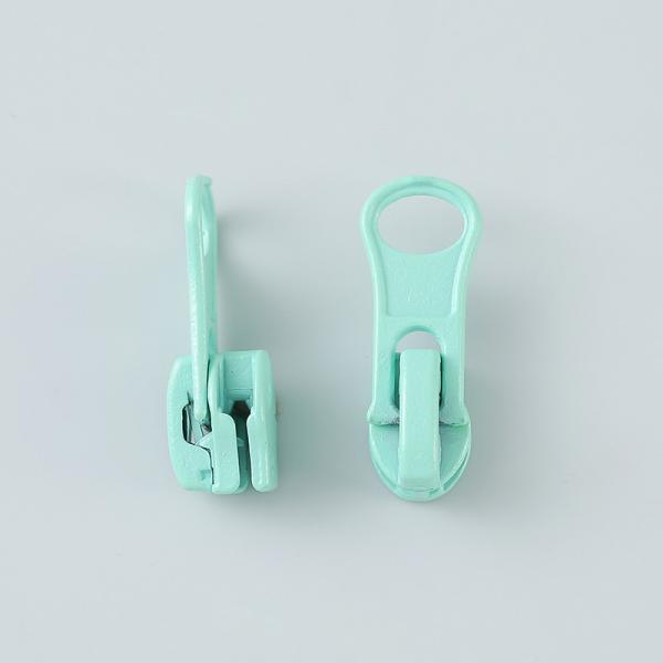 Quality Stylish Nylon Auto Lock Slider #3 Sleek Design Lightweight Green Zipper Slider for sale