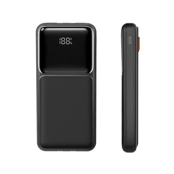 Quality 10000mAh Fast Charging Portable Mobile Power Bank With Inbuilt Cable for sale