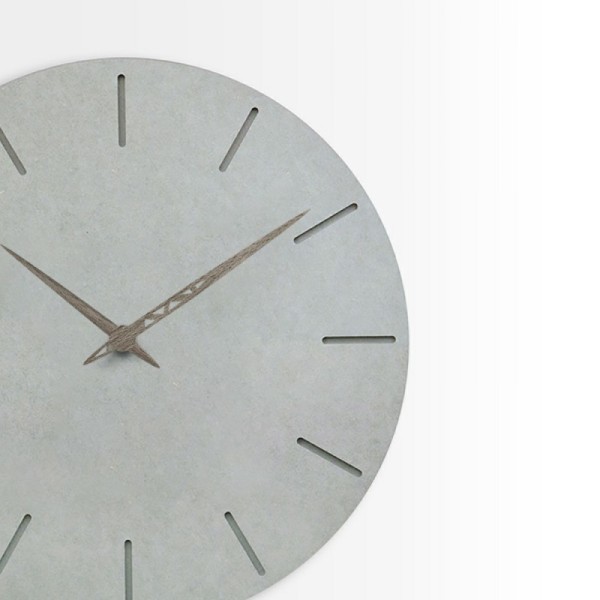 Quality Eco-Friendly Home Deocration Wall Clock Grey Mdf Silent Wall Clock for sale