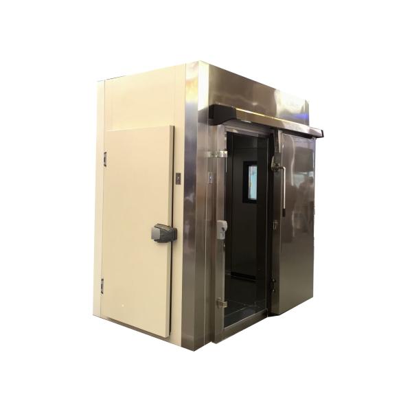 Quality 0.8mm 1.0mm Steel Walk In Cold Rooms 42KG/M3 Blast Freezer Room for sale