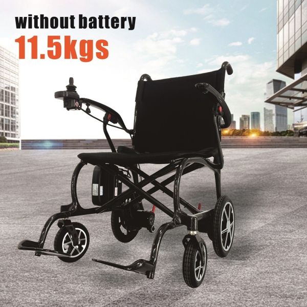 Quality Full Automatic Folding Electric Wheelchair with Carbon Fiber Frame 910mm*610mm*875mm for sale