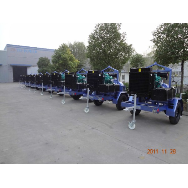 Quality Trailer type Diesel Water Pump Set With DCEC Diesel Engines For Agriculture irrigation for sale