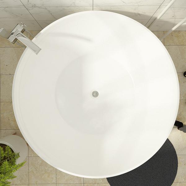 Quality Non Yellowing Round Shape Acrylic Freestanding Bathtub for sale