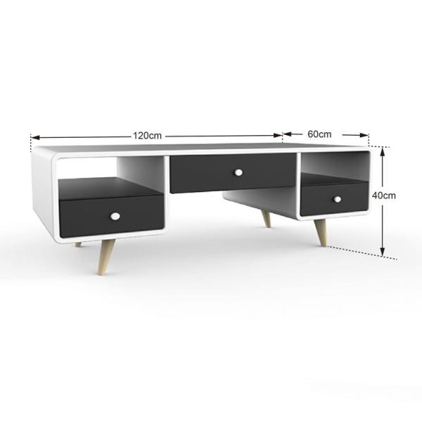 Quality KD Package 32.5KG Multifunctional Solid Wood Coffee Tables for sale
