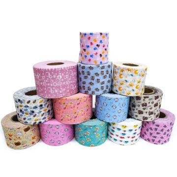 Quality Embossed Style Spunlace Biodegradable Non Woven Fabric Viscose Polyester for sale