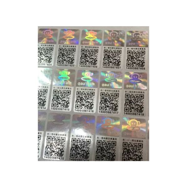 Quality Roll Packaging Type Adhesive Anti Fake Stickers with Customized Hidden Message for sale
