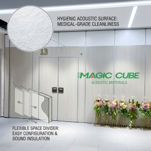 Quality 100% Polyester Fiber Acoustic Panel 1200x600mm 12mm 4000gsm Sound Absorbing Wall for sale
