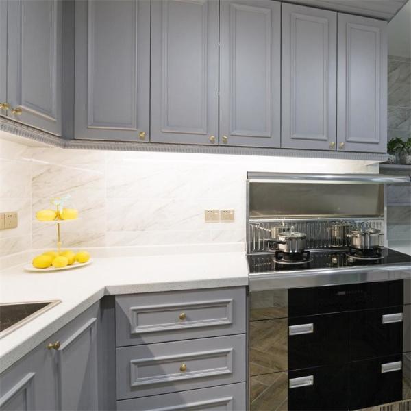 Quality Plywood Door Solid Wood Kitchen Countertop Cabinet Sets for sale