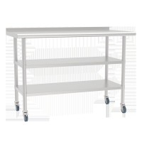 Quality Commercial Heavy Duty Stainless Steel Table With Caster Wheels NSF Certified For for sale