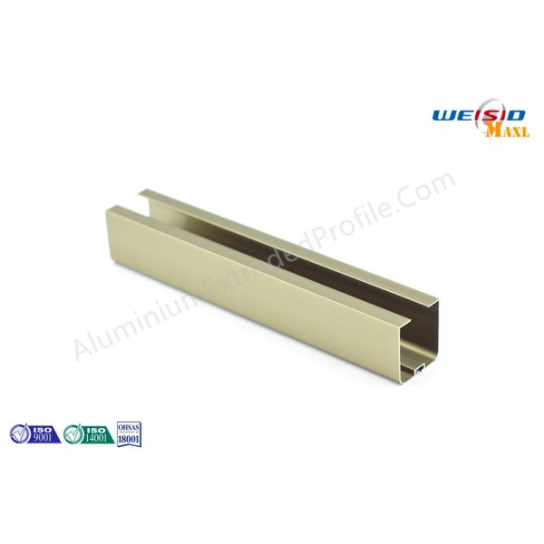 Quality Industrial 6063 T5 Bronze Anodized Aluminium Profile , Aluminium Window Frame for sale