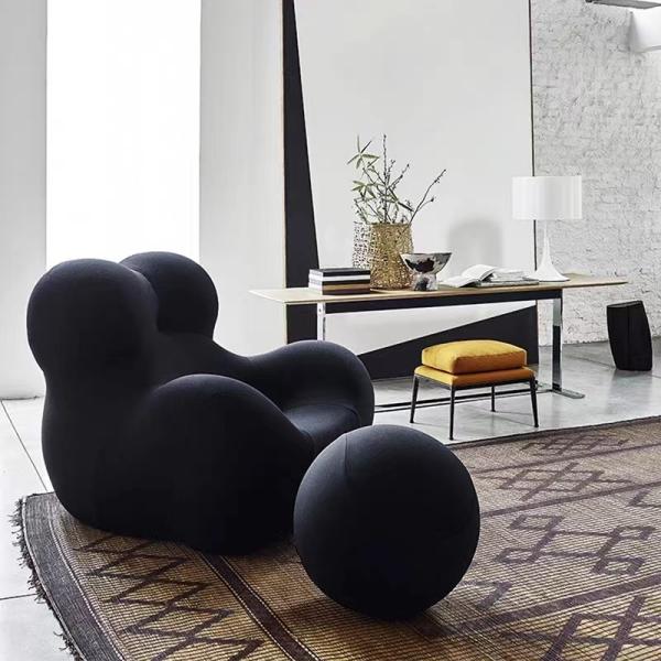 Quality Velvet Leisure Sofa Chair Fabric Living Room Chaise Longue Customized for sale