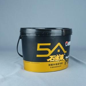 Quality 5kg Special Shaped Paint Plastic Bucket With Lid And Handle for sale