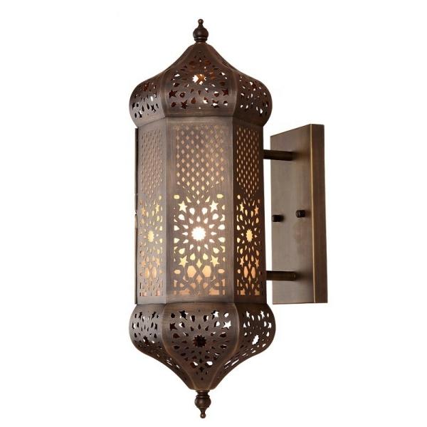 Quality Luminous Efficiency Vintage Copper Wall Light In Villa Courtyard Hotel Gate for sale