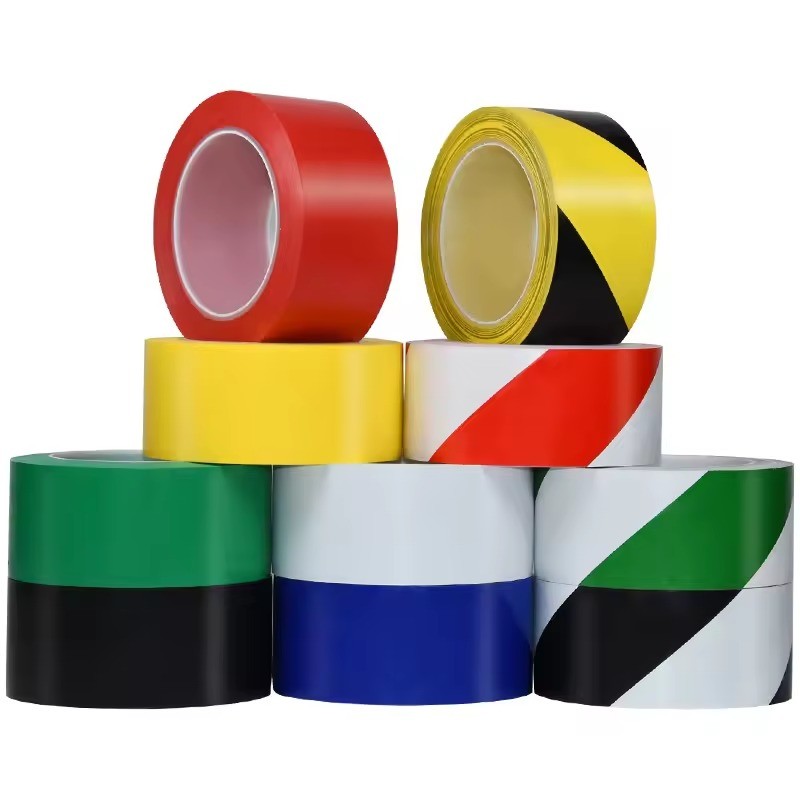 Quality Logo Printing Rubber Adhesive PVC Marking Tape Caution And Danger Barricade Tape for sale