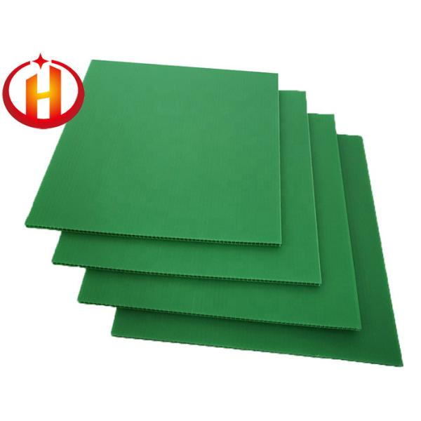 Quality Green Color Eco Friendly PP Coroplast Sheets Anti Static ESD for sale