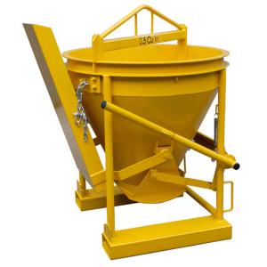 Quality 0.5 Cubic Meter Cement Kibble 0.5 CBM Crane Kibble Yellow Painting for sale