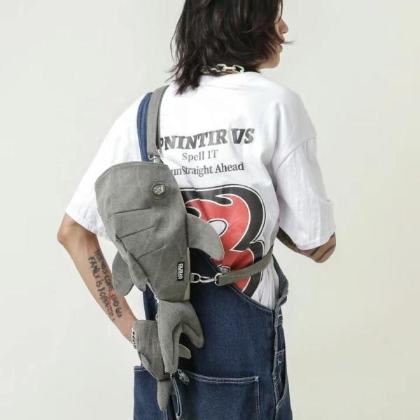Quality Customized Logo Cute Messenger Bag Funny Canvas Whale Bag All Seasons for sale
