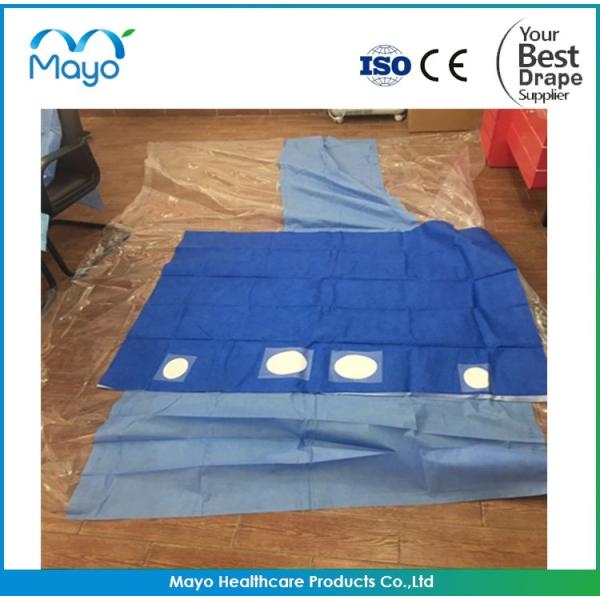 Quality ISO FDA Disposable Surgical Drapes SMS PP Sterile Fenestrated Drape for sale