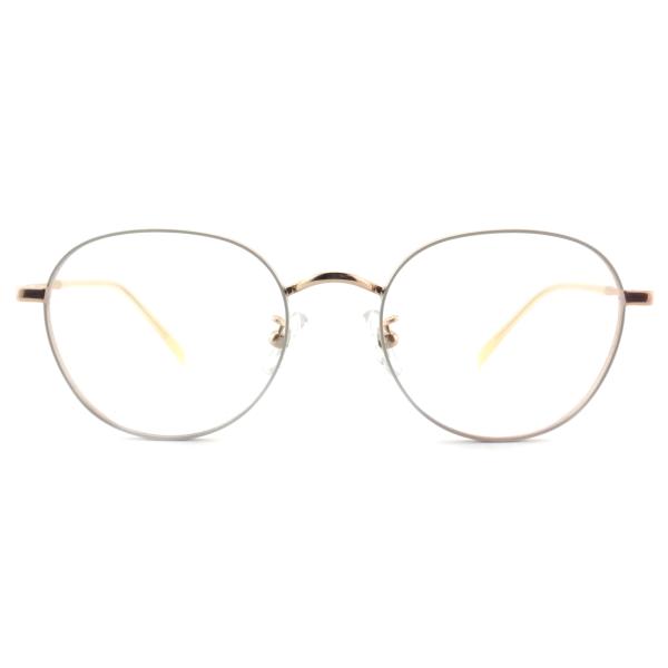 Quality FM2571 Stainless Optical Eyeglasses Frames , Unisex Full Rim Round Frame for sale