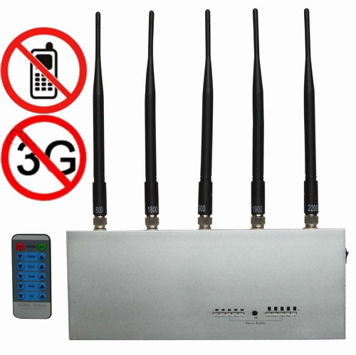 Quality 3G / GSM Desktop Remote Control Cellphone Jammer / Blocker EST-505A for sale