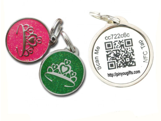 Quality Epoxy Pet RFID Hard Tag NFC Zinc Alloy With Access Control System for sale
