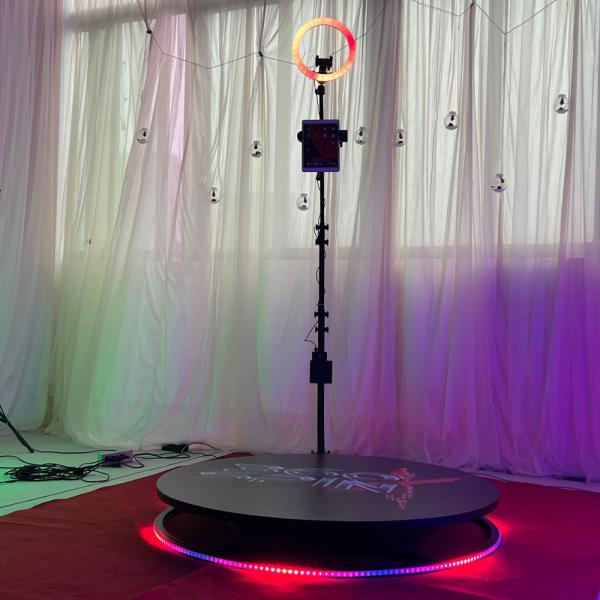 Quality Kids spinning 360 Selfie Photo Booth Slow Shooting For Birthday Party for sale