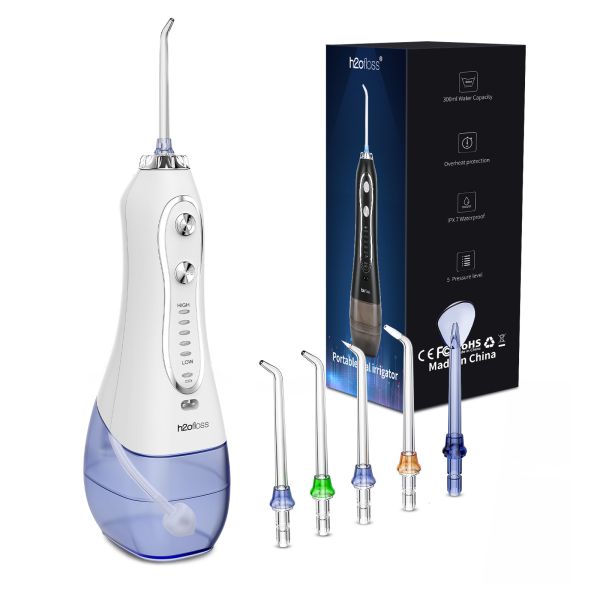 Quality Rechargeable Teeth Flossing Cleaner Cordless Travel Power Mini Portable Electric Ipx7 Home Dental Water Flosser Oral Irrigator for sale