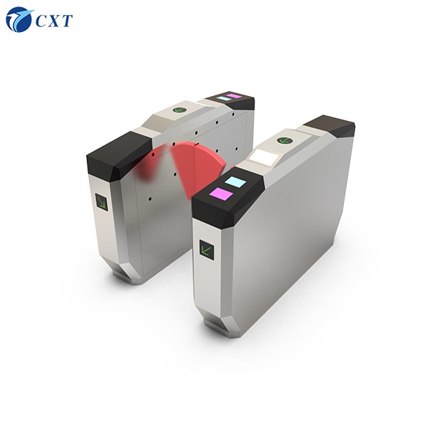 Quality QR Code Flap Barrier Gate with DC Brushed Motor and Automatic Reset for Secure for sale