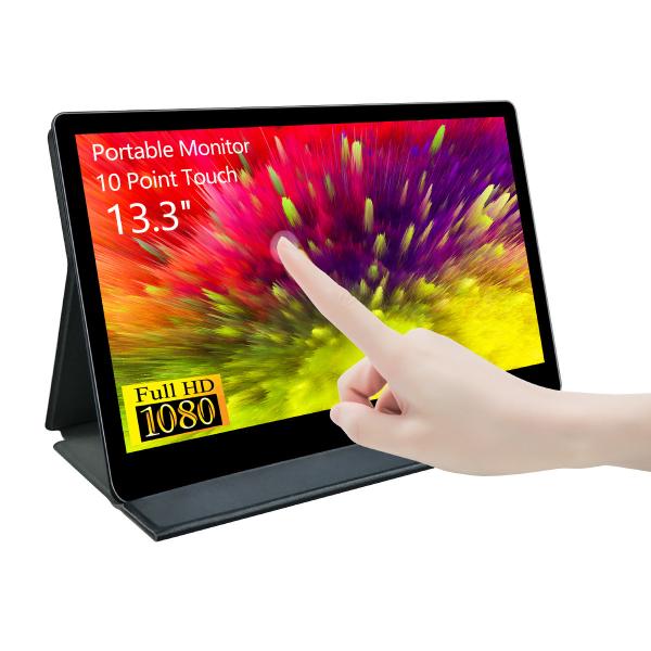 Quality 16:9 Aspect Contrast 800:1 Full View 13.3inches Desktop Slim Portable Monitor for sale