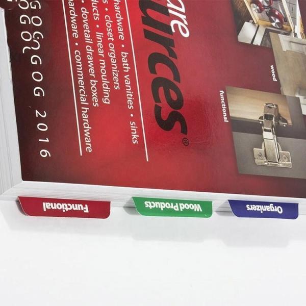 Quality Softcover Custom Paperback Book Perfect Binding With Dividers Tabs for sale