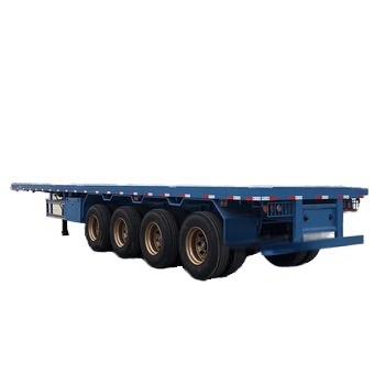 Quality CIMC 4-Axle Multifunctional Flatbed Trailer the Latest Design with Lock for for sale