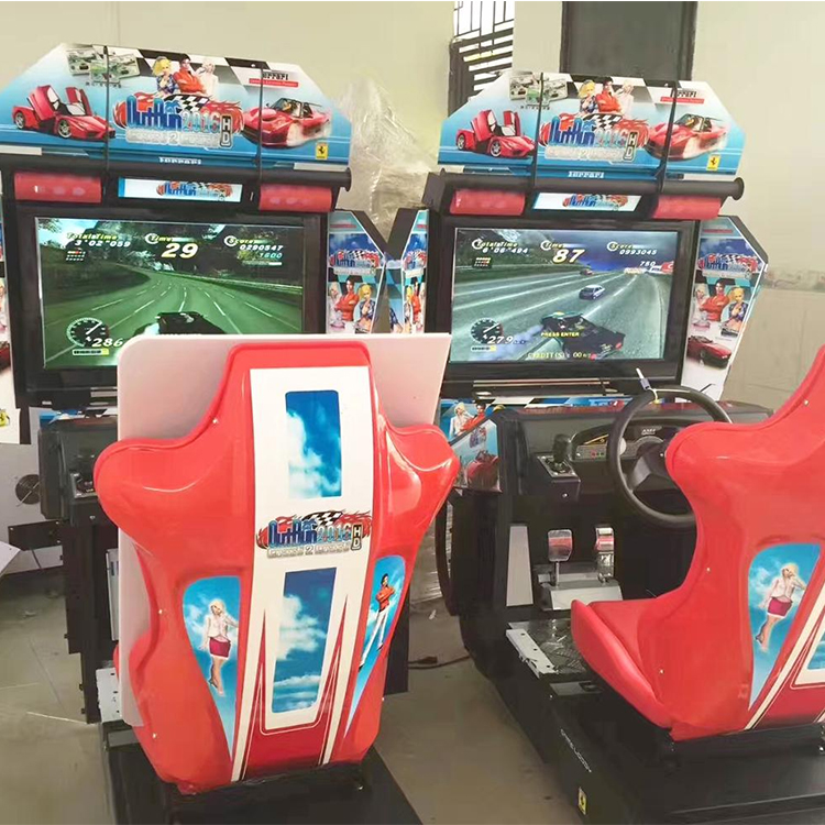 Player enjoying the racing game experience