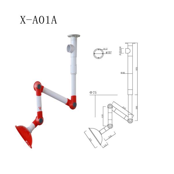 Quality Anticorrosive Plastic Lab Hood with Easy Operation PP Universal Fume Extraction for sale