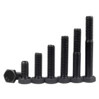 Quality 8.8 12.9 Grade M6-M36 M10 Black Hex Bolt Nut Washer DIN933 ZINC Plain Finish for sale