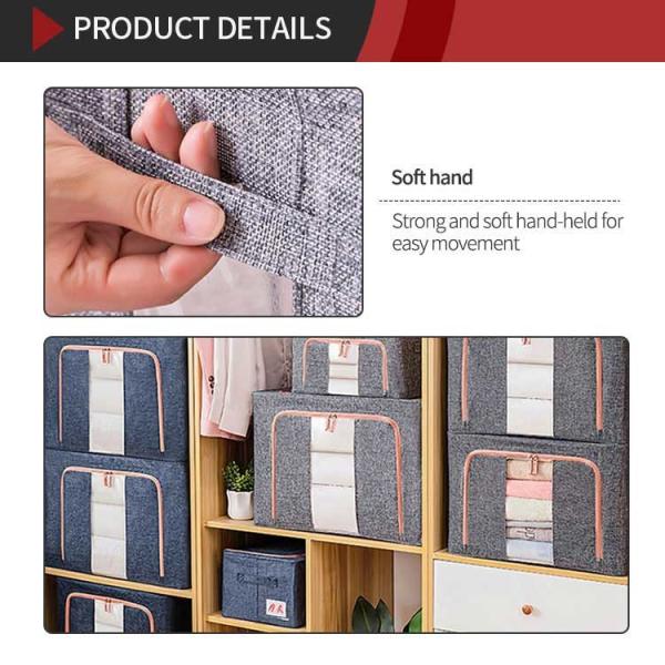 Quality CE Portable Multifunctional Foldable Fabric Storage Box For Clothes Collapsible for sale