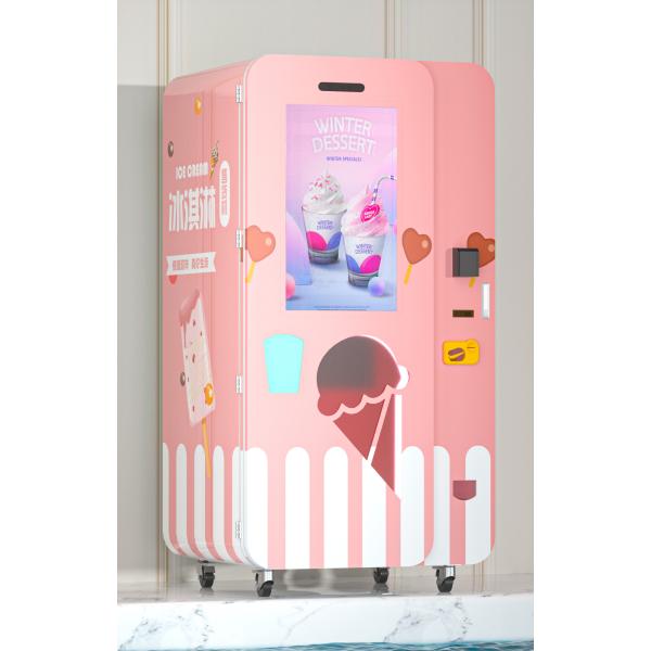 Quality 15s Rapid Dispensing Soft Icecream Vending Machine Automatic Ice Cream Making Machine for sale