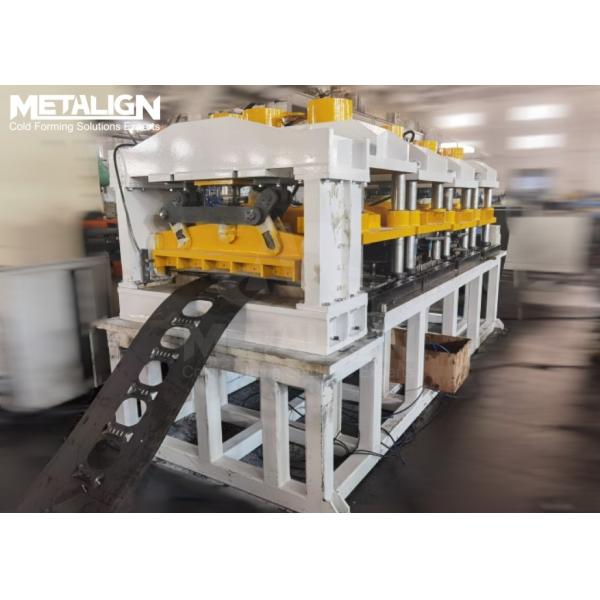Quality Adjustable Width Ladder Tray Roll Forming Machine With Servo Feeding for sale