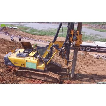 Quality Foundation Pile Drilling Hydraulic Piling Rig With Rotary Angle Displacement for sale