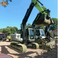 Quality ZOOMLION ZE135G Used Excavator Old Crawler Type Digger For Garden Farms for sale