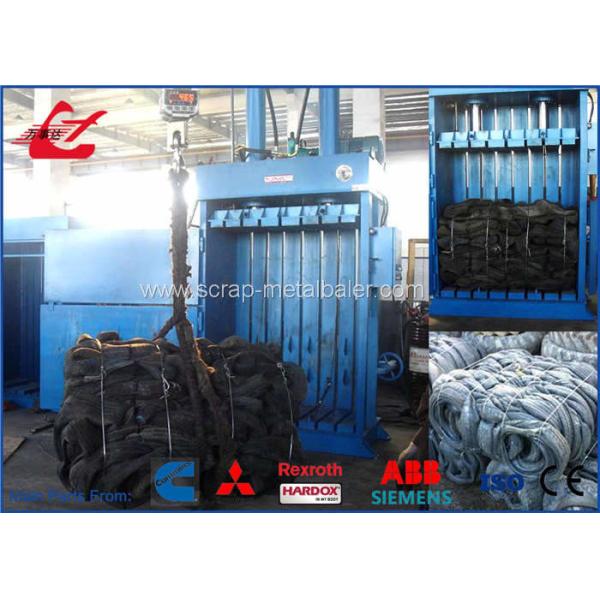 Quality Scrap Tire Baler Hydraulic Baling Machine , Vertical Baling Press Machine for sale