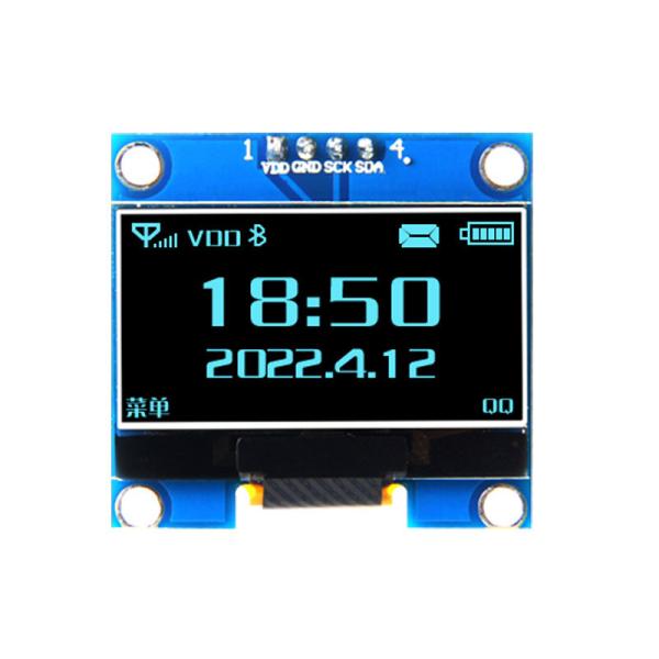 Quality High Contrast 1.54'' OLED Display White Color 128x64 Resolution SPD0301 24pin FPC for sale