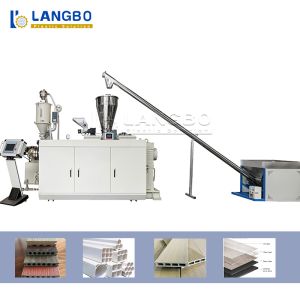 Quality CE Certificate PVC Profile Extrusion Line With Conical Twin Screw Extruder 37KW for sale