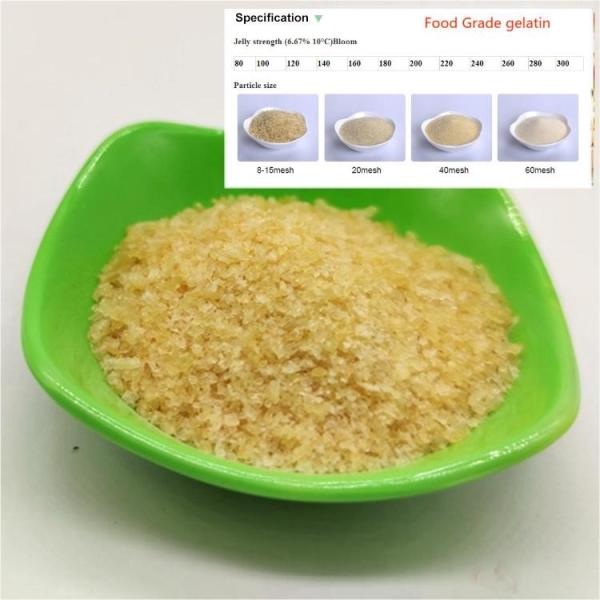 Quality 2 Year Shelf Life Edible Beef Gelatin Powder Cool And Dry Storage for sale