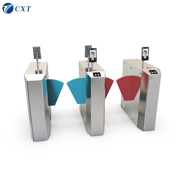 Quality YW120 Durable Flap Barrier Gate with QR Code Face Recognition Brushless Motor for sale